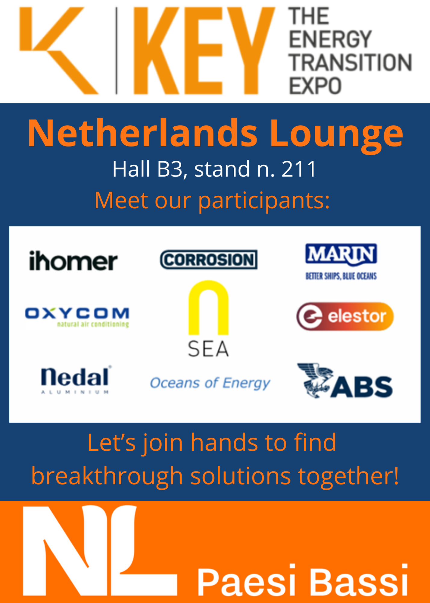 Netherlands lounge at KEY 2025 - Italy | The Netherlands and Italy